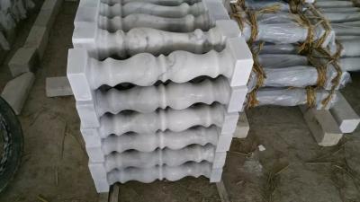 Verjas de mármol blancas del balcón del mármol de China Carrara de las barandillas de Guangxi del balaustre de la escalera