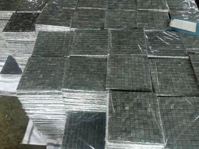 Chine Modèle de mosaïque naturel de plancher d'ardoise d'ardoise de mosaïque de pierre de mosaïque de noir d'ardoise de mosaïque noire de mur à vendre
