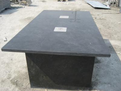 China Escritorio azul chino de la piedra caliza de las encimeras de la piedra caliza de las losas de la piedra caliza para el jardín en venta