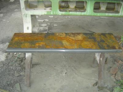 China La pizarra oxidada camina las escaleras multicoloras de la pizarra de las canalizaciones verticales de la pizarra de las escaleras de la piedra de la pizarra de la escalera de la pizarra en venta