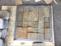 China Rustic Quartzite Wall Cladding Natural Stone Tiles 10x10cm 2-3.5cm Thick for sale