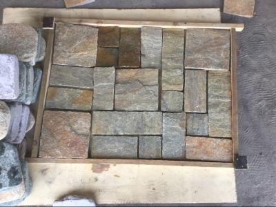 China Rustic Quartzite Wall Cladding Natural Quartzite Wall Tiles Natural Stone Retaining Wall for sale