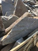 China Pink Quartzite Random Flagstone Irregular Wall Cladding Crazy Stone 2-3.5cm Thick for sale