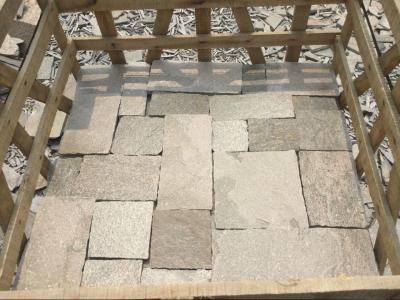 China Tejas naturales de la pared de la cuarcita de la cuarcita del revestimiento rosado de la piedra con L muro de contención de la piedra de la esquina en venta