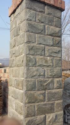 Chine Pierres vertes de champignon de quartzite de pierre de mur de pilier de quartzite aménageant la pierre en parc d'extérieur de pierres à vendre