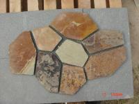 China Rusty Split Face Slate Flagstone Multicolor Natural Slate Pavers 2cm 3cm Thickness for sale