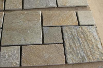 China Pavimentadoras naturales de la calzada de la losa de la ostra de la piedra de pavimentación de la pizarra de la cara de la ostra de la pizarra del patio partido de la losa en venta