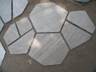 China Pared exterior enredada cuarcita natural flameada rosa de la losa de las pavimentadoras del patio de la losa de la cuarcita en venta