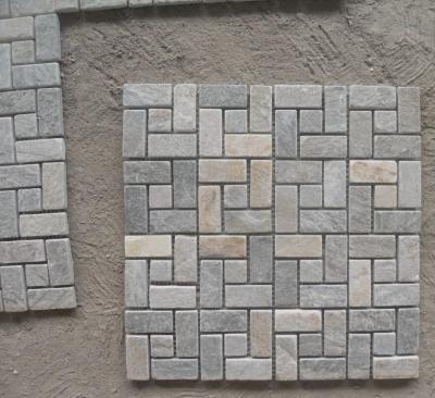 Chine Le mur de mosaïque d'huître couvre de tuiles les carrelages en pierre naturels de mosaïque d'huître de modèle de mosaïque à vendre