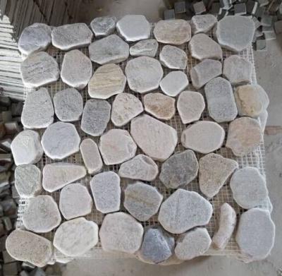 Chine Dalle en pierre naturelle de mur de parquet de mosaïque d'ardoise d'huître de carrelages de mosaïque de modèle de mosaïque d'huître à vendre