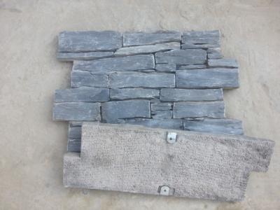 China El panel de pared natural de la chapa de la piedra de la pizarra del negro de carbono del revestimiento de la piedra de la pizarra Z del carbón de leña Ledgestone en venta