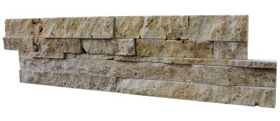 Chine Panneau de mur en pierre de marbre naturel de placage de chaux de revêtement de pierre du travertin Z de pierre beige de culture à vendre