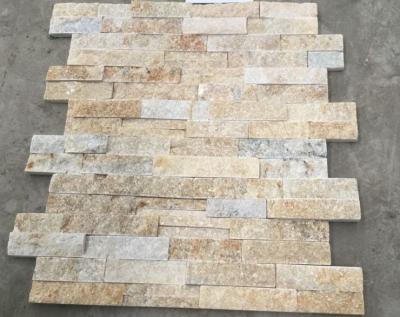 Light Yellow Jade Quartzite Culture Stone,Natural Thin Stone Veneer for Wall,Indoor Wall Ledgestone