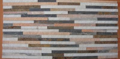 China Forma de piedra natural multicolora Ledgestone, el panel de piedra real, chapa de piedra fina de la cascada para la pared en venta