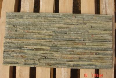 China Chapa de piedra fina de la pizarra de la forma oxidada ligera de la cascada, piedra/Ledgestone de la cultura de la pizarra de Brown amarillo en venta