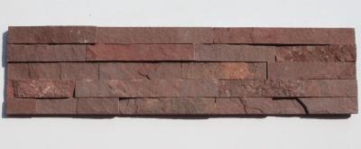 Chine Placage en pierre mince de grès pourpre, revêtement en pierre empilé naturel, pierre extérieure de culture de mur à vendre