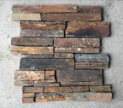 China Cloudy Grey Granite Z Stone Cladding back with Steel Wire,Natural Z Stone Panel,Culture Stone Wall for sale
