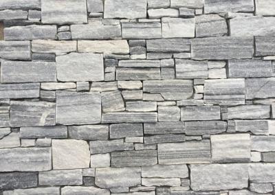 China Cloudy Grey Granite Z Stone Cladding back with Steel Wire,Natural Z Stone Panel,Culture Stone Wall for sale
