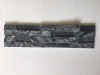 China Black Forest Marble Ledgestone 600x150mm Natural Split Polished Wall Cladding for sale