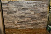 China Silver White Quartzite Ledgestone Stone Cladding 600x150mm Natural Split Face Wall Panel for sale