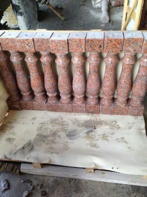China Roter Baluster des Granit-G562, Ahornblatt-roter Granit-Handlauf, Blaufisch-Granit-Geländer Chinas Capao, rote Balustrade zu verkaufen