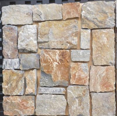 Chine Dalle aléatoire de nouvelle quartzite d'huître, dalle irrégulière de quartzite, pierre folle, aménageant la pierre en parc aléatoire à vendre