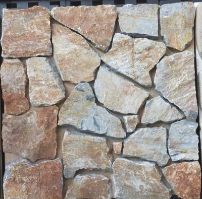Chine Dalle aléatoire de nouvelle quartzite d'huître, dalle irrégulière de quartzite, pierre folle, aménageant la pierre en parc aléatoire à vendre