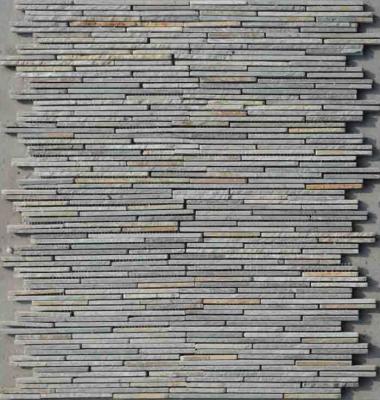 Chine Mosaïque de quartzite d'huître, modèle de mosaïque en pierre naturel, tuiles de mur de mosaïque, mosaïque en pierre intérieure à vendre