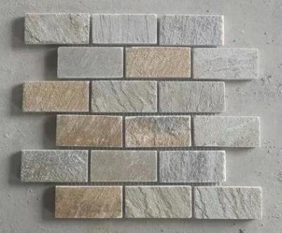 Oyster Quartzite Mosaic,Natural Stone Mosaic Pattern,Mosaic Wall Tiles,Interior Stone Mosaic