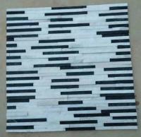 China Quartzite Mini Stacked Stone Ledgestone 600x150mm Waterfall Shape Wall Cladding for sale