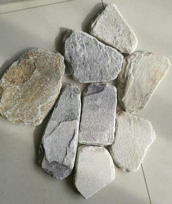 China Oyster Quartzite Tumbled Random Flagstone,Quartzite Irregular Flagstone Patio,Crazy Stone,Landscaping Stone for sale