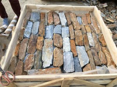 Chine Pierre rustique/bleue de gisement de quartzite, placage de pierre de gisement de quartzite, Ledgestone lâche naturel, revêtement en pierre aléatoire à vendre