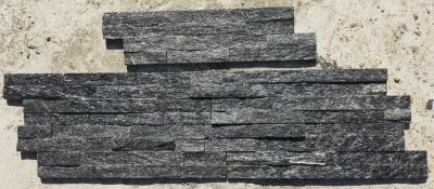 China Chapa de piedra fina de la cuarcita negra, los paneles de pared de piedra partidos de la cara Z, revestimiento de la piedra de Zclad de la cuarcita, piedra de la cultura en venta