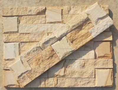 China Yellow Sandstone Culture Stone,China Sandstone Ledger Panels,Real Stone Cladding,Sandstone Veneer,Yellow Stone Panels for sale