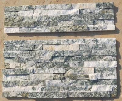 China Mármol Ledgestone, piedra de la cultura del verde de Lotus, de China piedra apilada mármol natural, revestimiento de piedra verde, chapa de piedra en venta