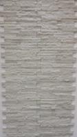 China White Serpeggiante Marble Ledgestone 600x150mm Natural Split Wall Cladding for sale
