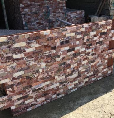 China Red Dragon Jade Marble Culture Stone,Glory Purple Marble Stone Cladding,Purple Cream Stone Panel,Pink Jade Stacked Stone for sale