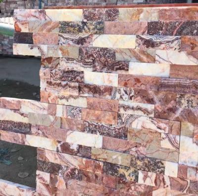 China Red Dragon Jade Marble Culture Stone,Glory Purple Marble Stone Cladding,Purple Cream Stone Panel,Pink Jade Stacked Stone for sale
