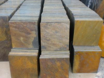 China Chinese Multicolor Slate Tiles,Rusty Riven Slate Pavers,Rust Cleft Slate Floor Tiles,Slate Patio Stones,Slate Walkway for sale