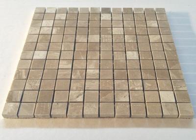 China Chinesisches Travertin-Mosaik, Poliersteinmosaik-Fliesen, Wand-Mosaik-Stein, Kaffee-Travertin-Mosaik zu verkaufen