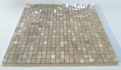 China Chinesisches Travertin-Mosaik, Poliersteinmosaik-Fliesen, Wand-Mosaik-Stein, Kaffee-Travertin-Mosaik zu verkaufen