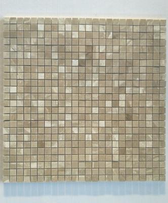 China Chinesisches Travertin-Mosaik, Poliersteinmosaik-Fliesen, Wand-Mosaik-Stein, Kaffee-Travertin-Mosaik zu verkaufen