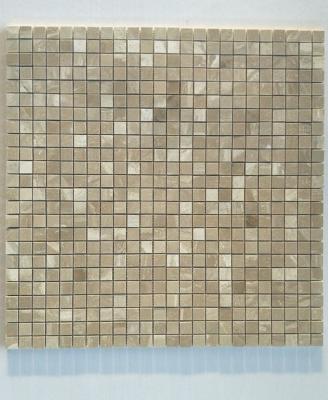 China Chinesisches Travertin-Mosaik, Poliersteinmosaik-Fliesen, Wand-Mosaik-Stein, Kaffee-Travertin-Mosaik zu verkaufen