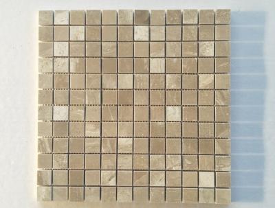 China Chinesisches Travertin-Mosaik, Poliersteinmosaik-Fliesen, Wand-Mosaik-Stein, Kaffee-Travertin-Mosaik zu verkaufen