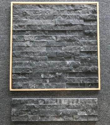 China Blauer Kalkstein Staplungsstein, Hauptbuch-Platten, dünnes Steinfurnier-blatt, schwarze Zclad-Stein-Platten zu verkaufen