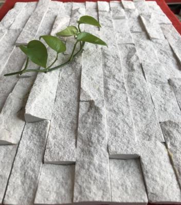 China Weißer Sandstein Ledgestone, weißer Kultur-Stein, Staplungssteinplatten, Steinumhüllung zu verkaufen