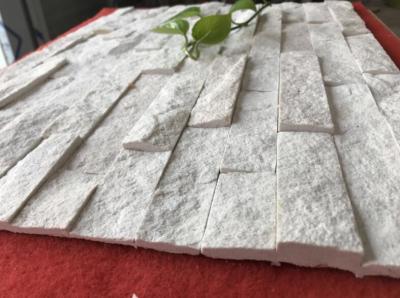 China Weißer Sandstein Ledgestone, weißer Kultur-Stein, Staplungssteinplatten, Steinumhüllung zu verkaufen