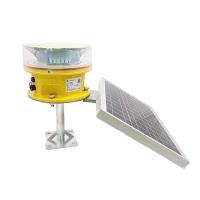 China 2000cd Red Solar Powered Medium Intensity Aviation Obstruction Light 12V for sale