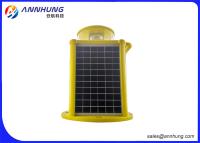 China AH-MS/B Medium-intensity Type B Solar Aviation Obstruction Light - 2000cd Red LED, 20W DC 12V, IP65 Rated for sale
