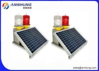 China 60W IP65 Solar Powered Dual LED Warning Light 2000cd Night 20000cd Day ICAO FAA for sale